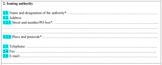 Case study - 2 Issuing authority