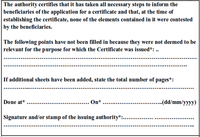 Case study - The authority certifies...
