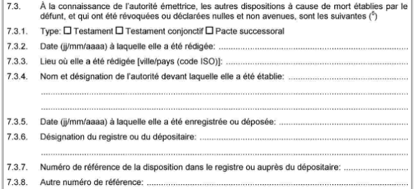 Étude de cas - 7. Succession testamentaire/ab intestat